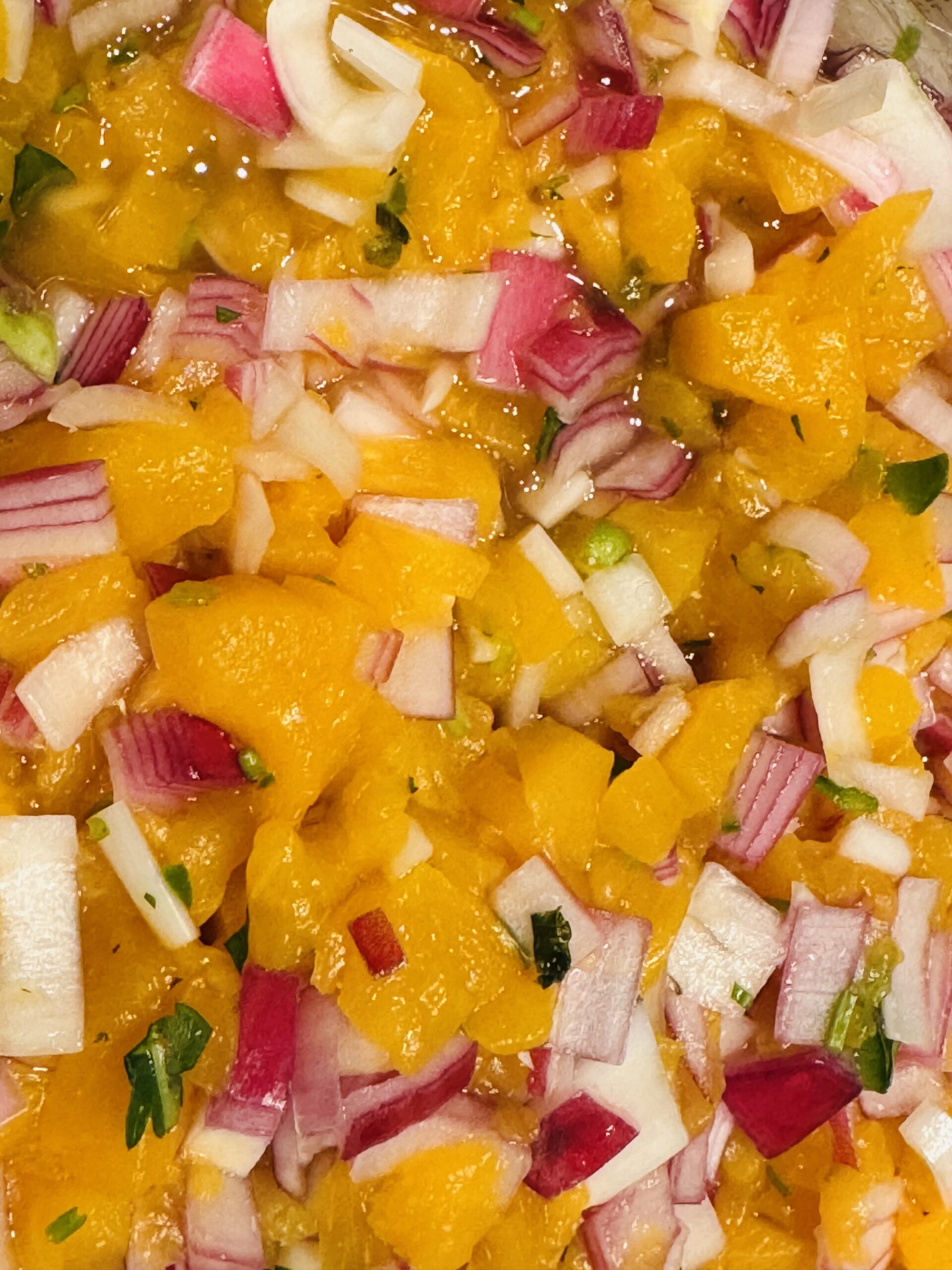 Peach Salsa for Tacos and More - Camille's Comforting Cuisine